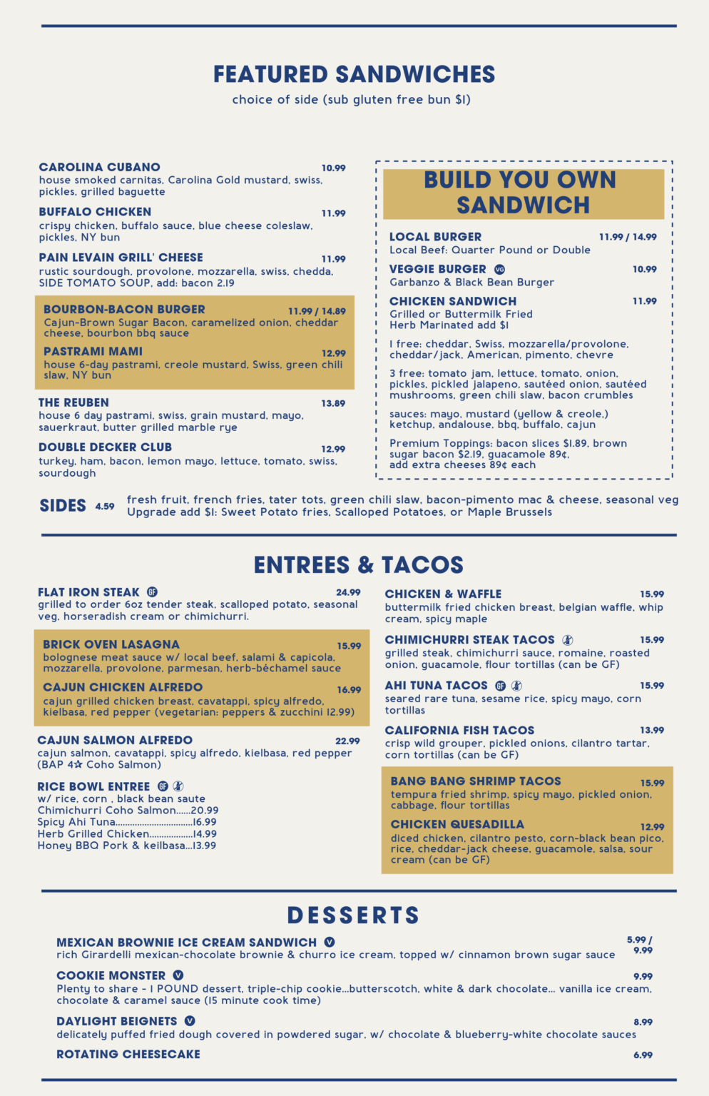 Menu – HIckory Social