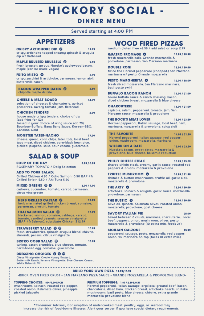 Menu – HIckory Social