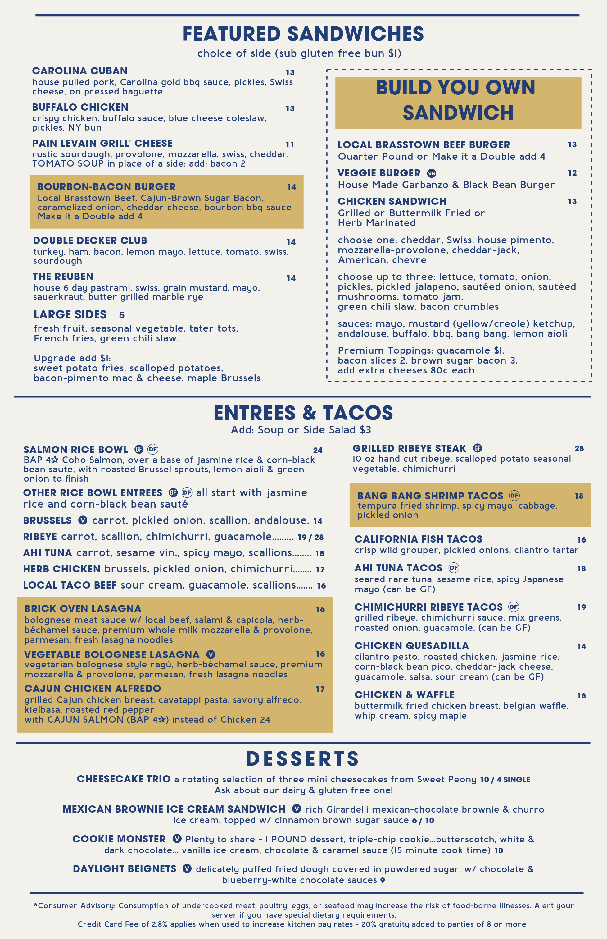 Menu - Hickory Social - A Local Foodie Spot with Gluten Free & Dairy ...
